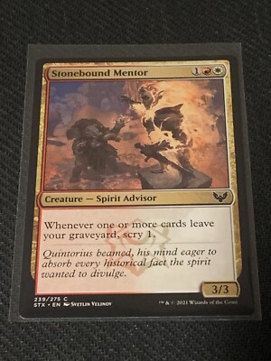 Magic the Gathering Strixhaven Stonebound Mentor | eBay