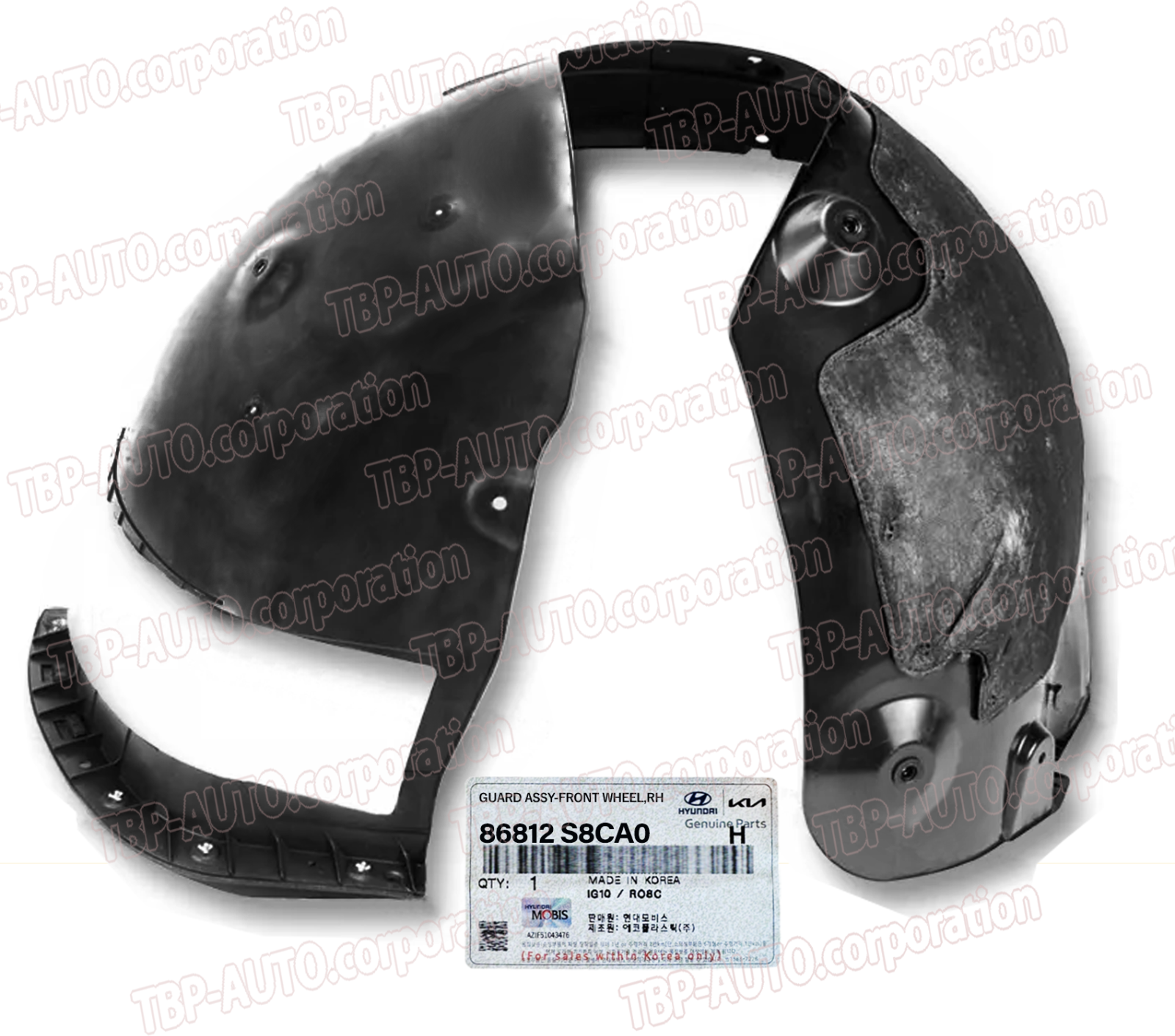 GENUINE ® FRONT Fender Liner RIGHT For 2023-2025 Hyundai Palisade ...