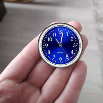 1Pc Mini Car Dashboard Clock Stick-On Watch Accessories For Vehicle ...