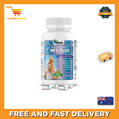 MFS Plus Fertility Supplements for Men (120 Capsules) Count Booster ...