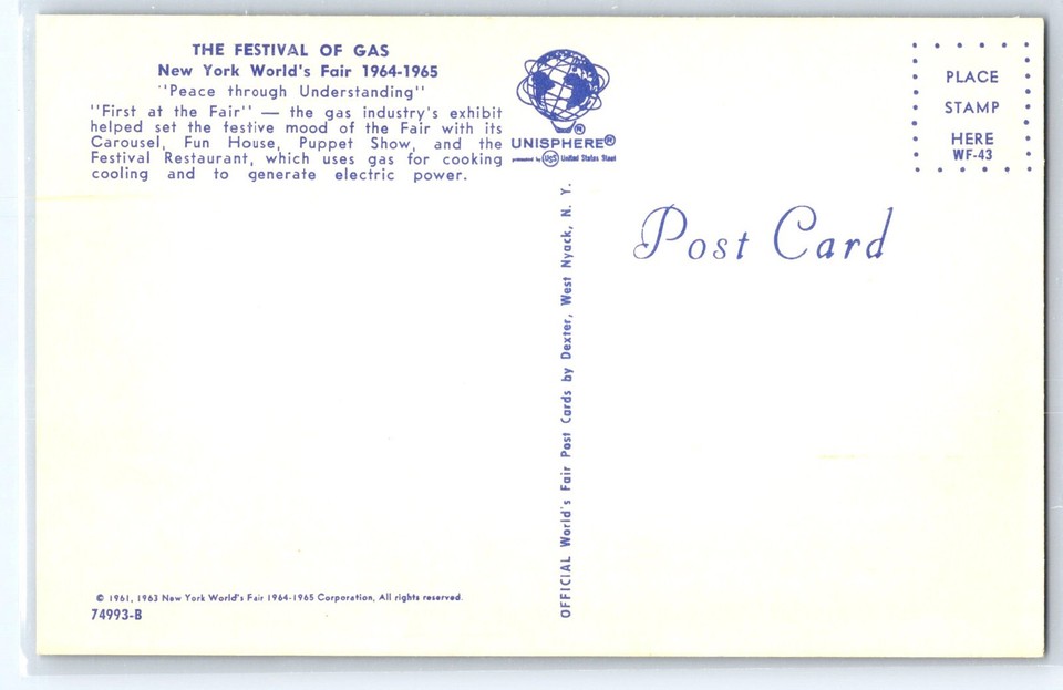 The Festival of Gas, "Peace through Understanding" World's Fair, New ...