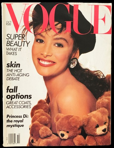 Vtg VOGUE Fashion Mag Kara Young Big Issue Issey Miyake Princess Di Oct ...