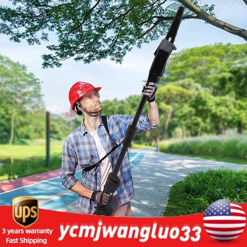 Electric Pole Chain Saw Tree Branch Limb Log Bush Trimmer Pruner Garden ...