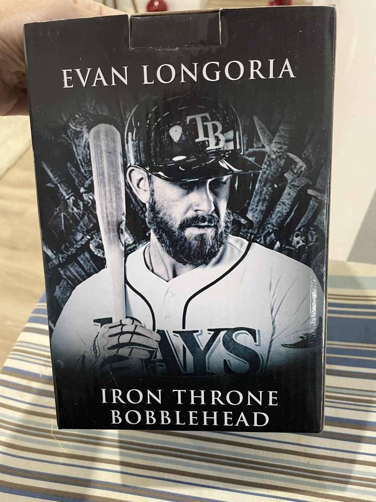 EVAN LONGORIA IRON THRONE Bobblehead RAYS 2017 Game of Thrones NIB | eBay
