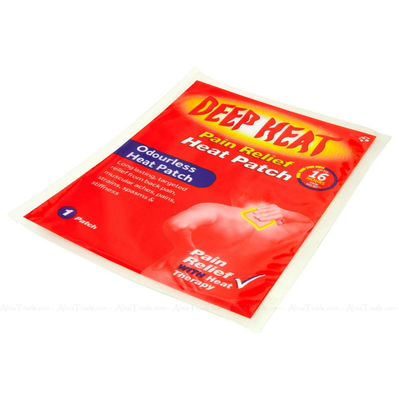 Deep Heat Odourless Patch Muscle XL Back Pads Pain Relief -Pack of 2 x ...