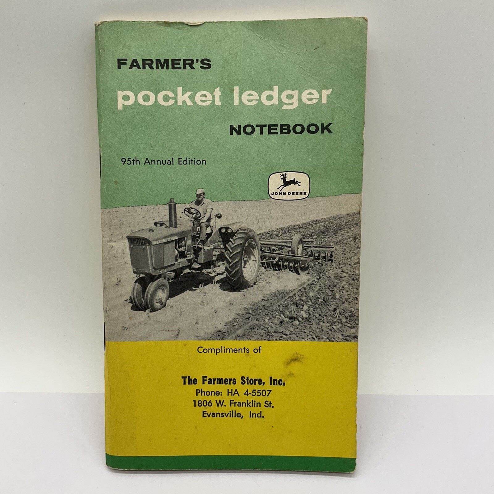 John Deere Farmers Pocket Ledger Notebook 95 Edition 1960-1962 ...