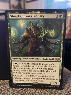 Shigeki Jukai Visionary NM/M Tarkir Dragonstorm Commander MTG Magic ...