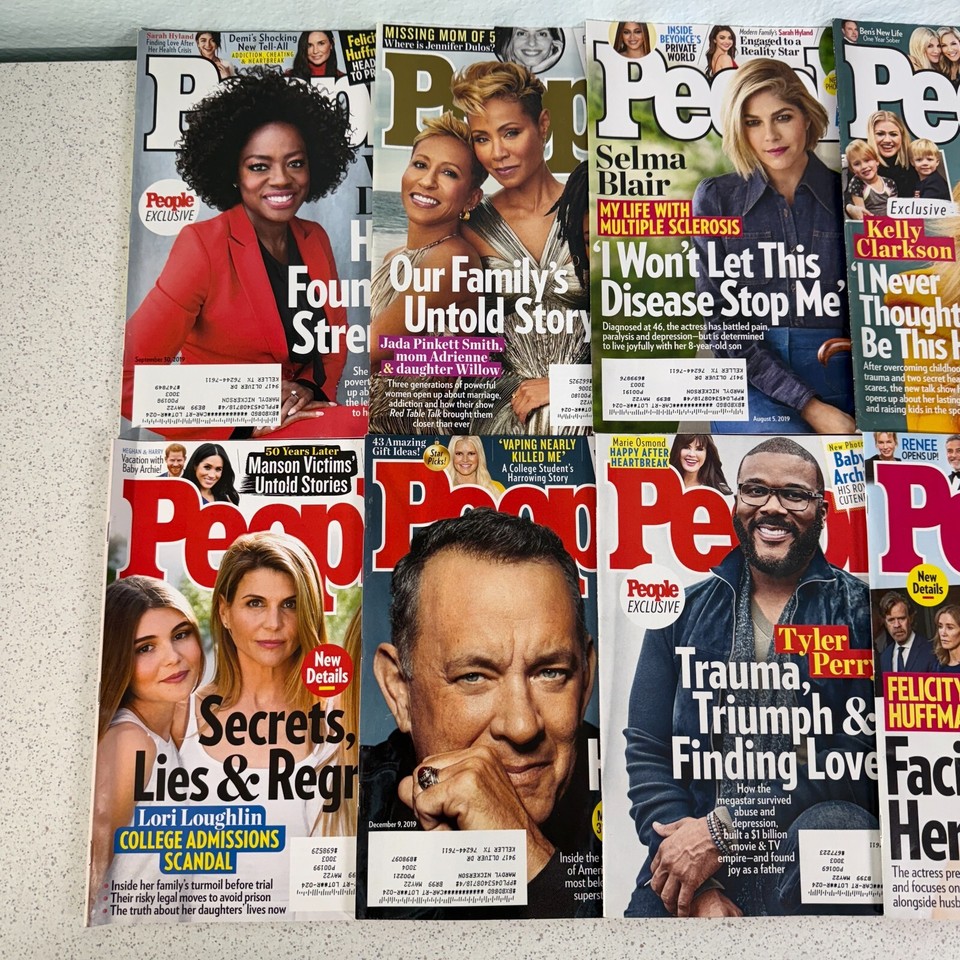 Lot of 16 People Magazine July December 2019 Oprah Adele Tom Hanks ...