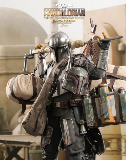 Hot Toys Star Wars The Mandalorian and Grogu Deluxe 12 in Action Figure ...