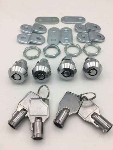 4 FOUR Tubular Ace Cam Locks + Bonus Accessories Cabinet Toolbox Drawer ...