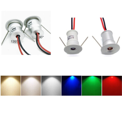 1W Mini LED Spotlight 12V Recessed Ceiling Light, 15mm Cut Showcase ...