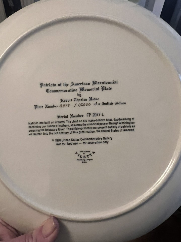 Robert Howe PATRIOTS OF THE AMERICAN BICENTENNIAL Commemorative ...