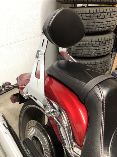 Yamaha 2011-12 XVS1300CU STRYKER QR Backrest Kit Short Tall Chrome 27D ...