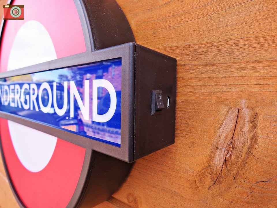 LONDON UNDERGROUND SIGN LIGHT BOX MINI LED. 5 Station Inserts. Arsenal ...