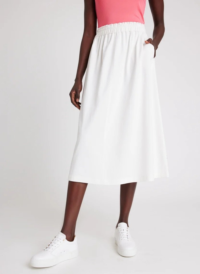 Kit and Ace Sublime A Line Skirt Tencel Woven in Ecru Size Extra Large ...