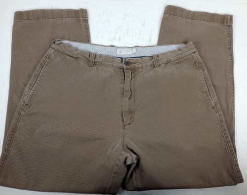 J. Crew Men's Slacks 36 x 32 100% Cotton Button and Zipper Fly Beige | eBay