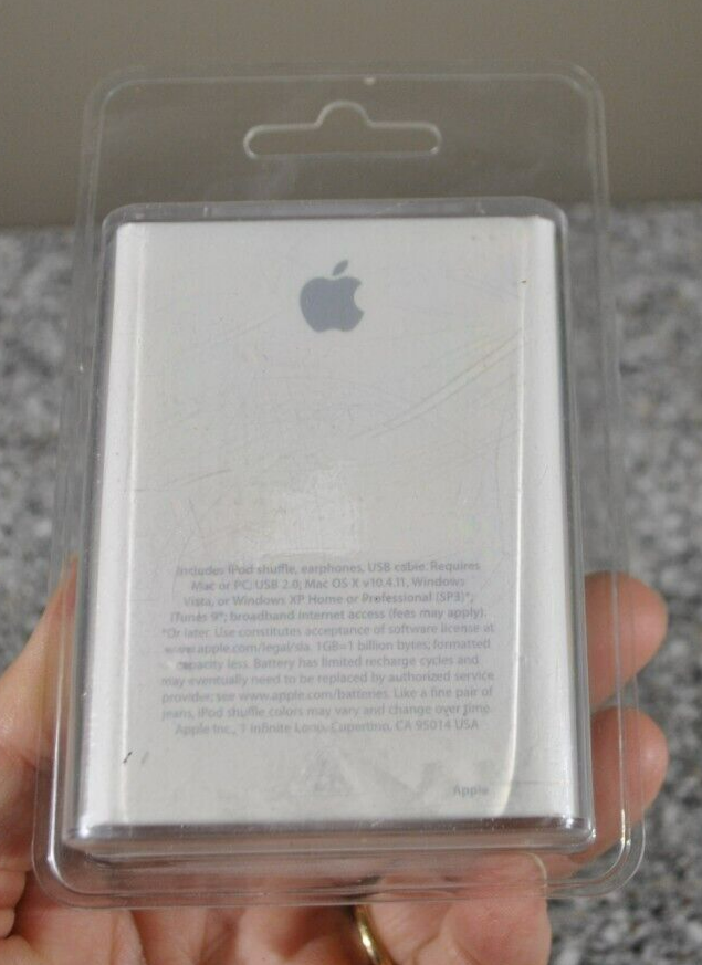 Apple iPod Shuffle Blue 2gb Mc386ll/a Model A1271 Factory for sale ...