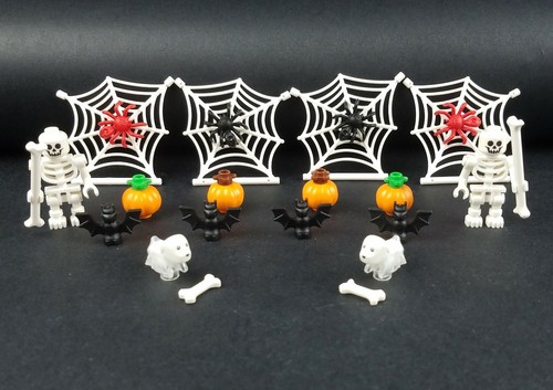 LEGO Halloween Skeletons Minifigure Pumpkins Ghost Dogs Bats Spiders ...