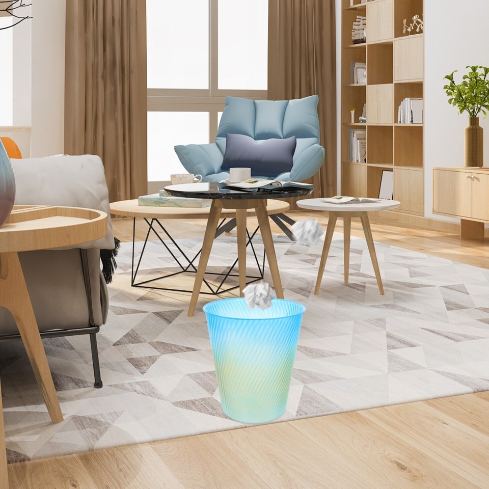 Threaded Wastebasket Trash Can Bath Room Garbage Cans for Design | eBay ...