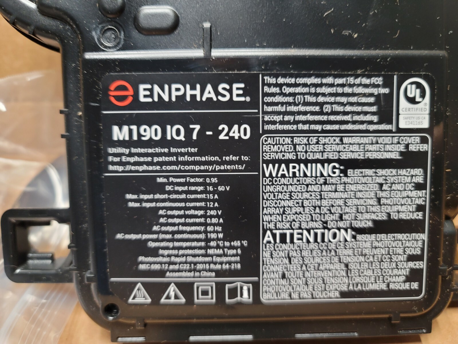 Enphase Energy M190240-IQ7-S22-RMA Kit NEW | eBay