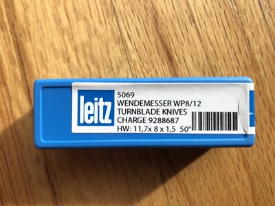 10 QTY NEW - LEITZ CABIDE TURNABLE INSERTS / KNIVES #5069 11.7mm x 8mm ...