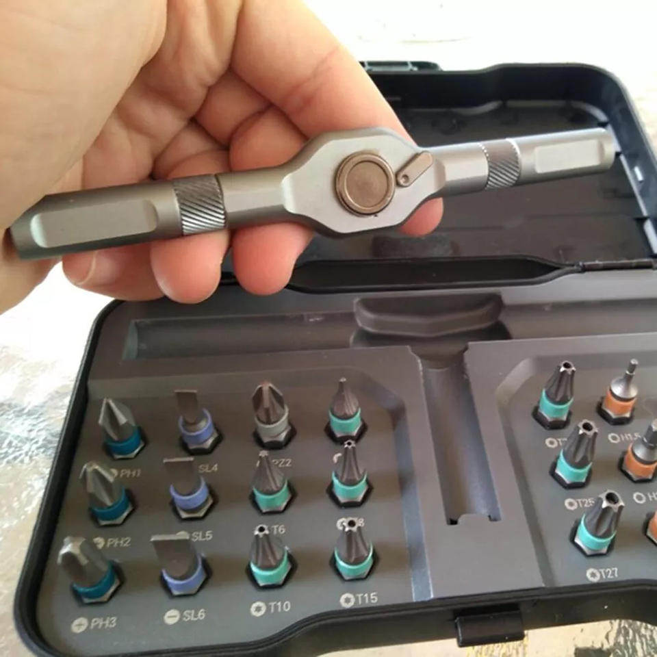 24 in 1 Magnetic Screwdriver Set, DIY Ratchet Screwdriver Set, Multi ...
