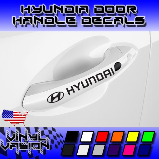 4x Door Handle Decal Sticker for Hyundia Accent Azera Elantra Elantra ...