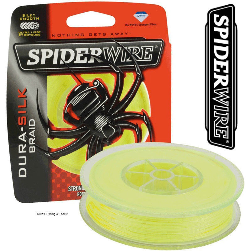 Spiderwire 10LB Dura-Silk Braided Fishing Line 150m Spool PE Braid HI ...