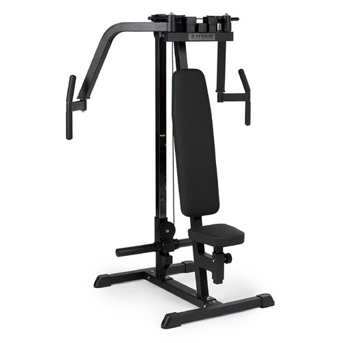 Titan Fitness Plate-Loaded Pec Fly and Reverse Delt Machine, Rated 300 ...