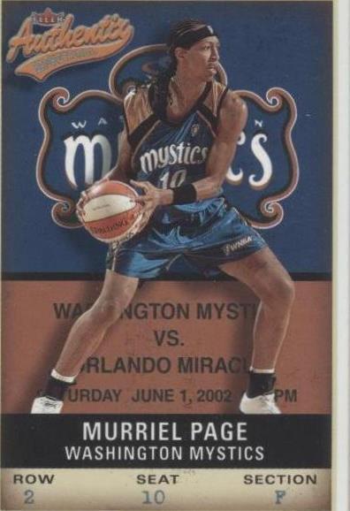 2002 Fleer Authentix WNBA - Murriel Page #70 for sale online | eBay
