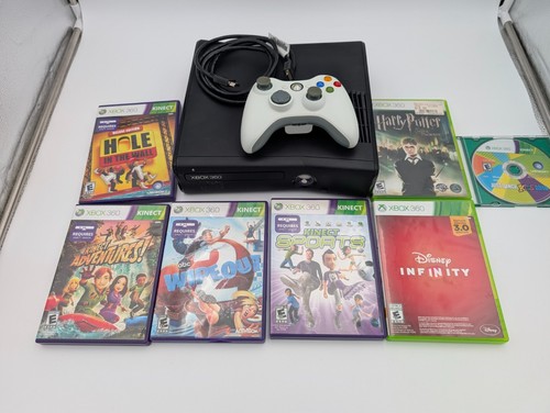 Microsoft Xbox 360 S Console Bundle w/ Controller & 7 Games- Disney ...