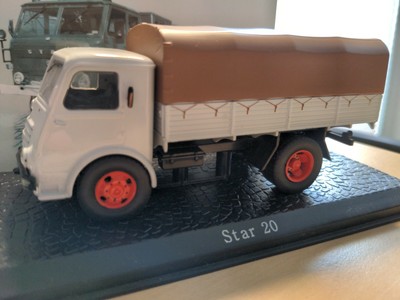 1/43 ATLAS FSC STAR 20 DDR Nutzfahrzeuge Pritsche Plane Polen 1948-1957 ...