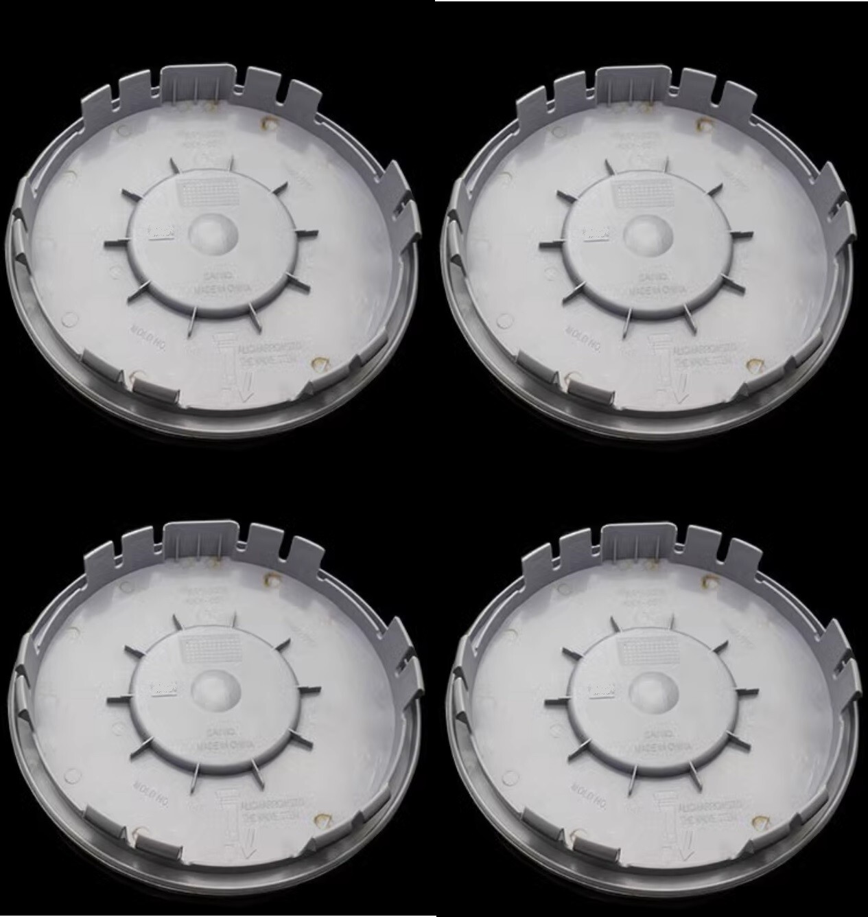 4X WHEEL ALLOY RIM CENTER HUBS CAPS CAP Silver FOR For SRX 18" 2010 ...