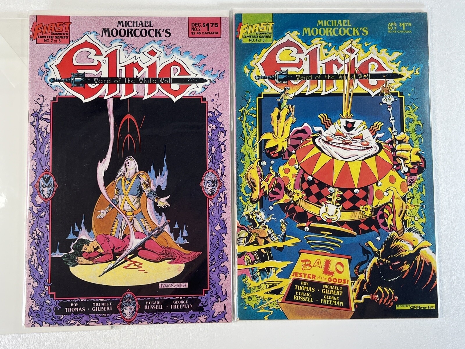 Elric Weird of the White Wolf #1-5 First comics 1986 Full Mini Series ...