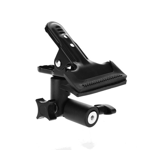 Metal Clamp 3/8'' & 1/4'' Rotatable Clip Holder Light Stand Studio ...