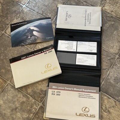 LEXUS 2001 RX300 OWNERS MANUAL BOOKS GUIDE OEM W/ LEATHER POUCH | eBay
