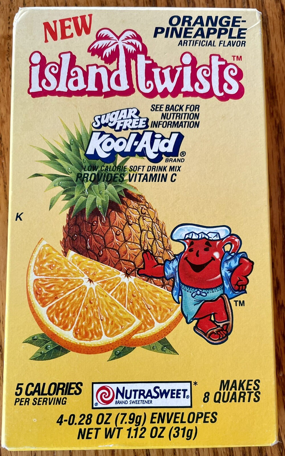 1990s Vintage Kool Aid Orange Pineapple Island Twists Sugar Free Soft ...