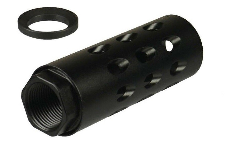 .300 BLK .308 Light Muzzle Brake Comp 5/8-24 TPI Black Aluminum For ...
