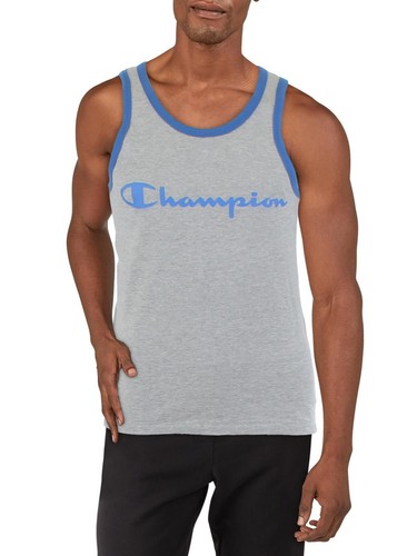 Champion Men's Graphic Ringer Tank Top Blue Size XX-Large 77478864151 ...
