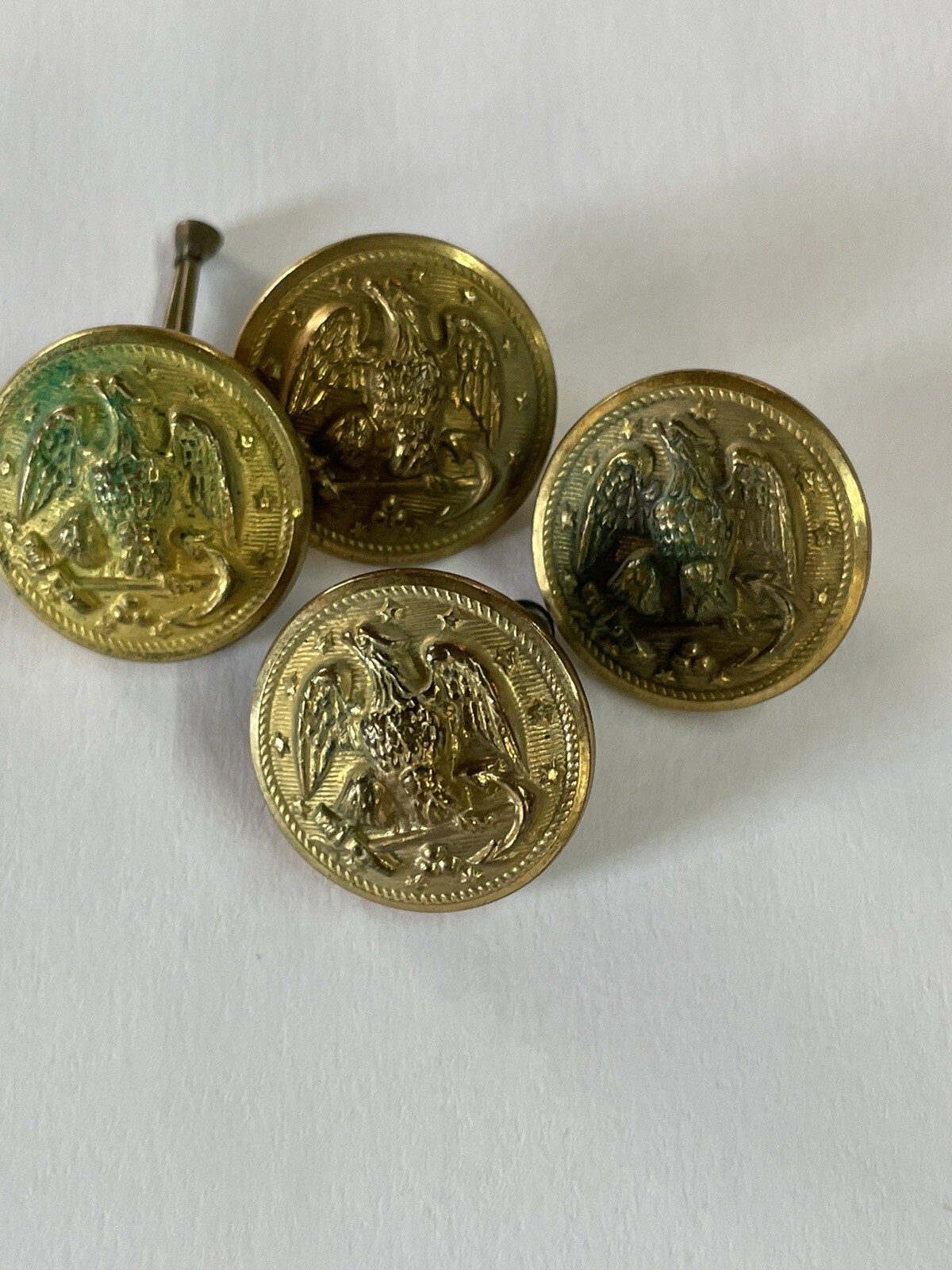 Vanguard ARMY BUTTON: EAGLE 3/4” Wide Lot Of 4 Vintage Military Buttons ...