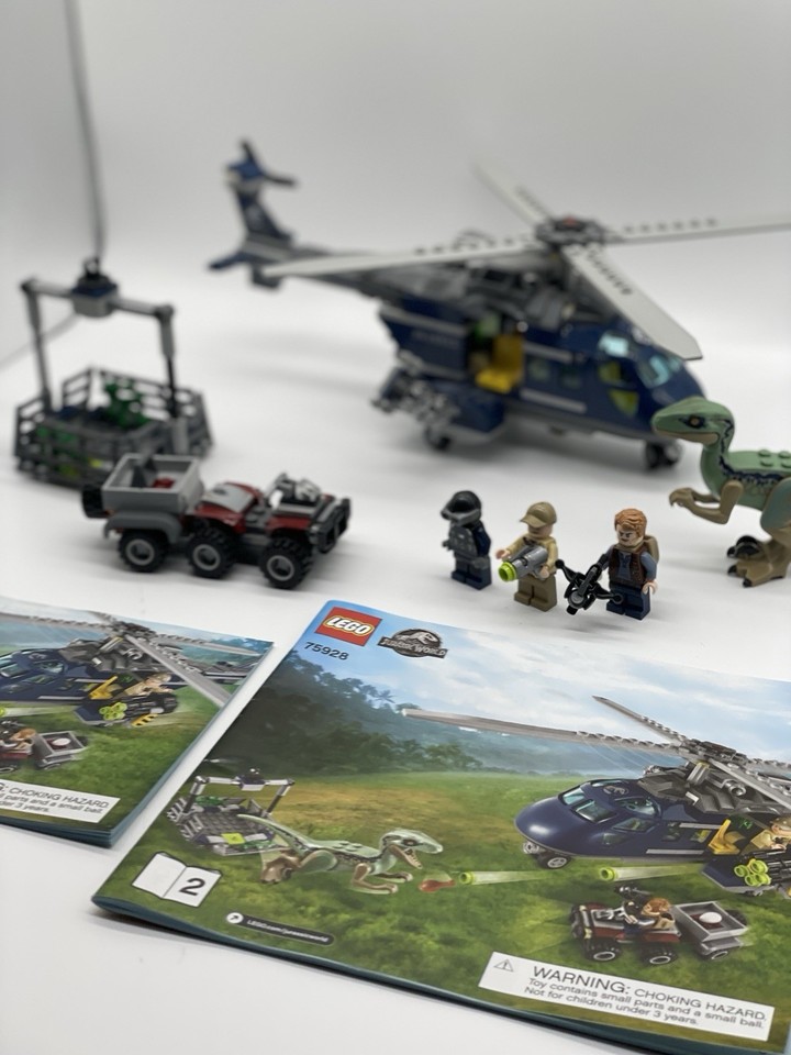 LEGO 75928 Jurassic World Blue's Helicopter Pursuit. Almost Complete ...
