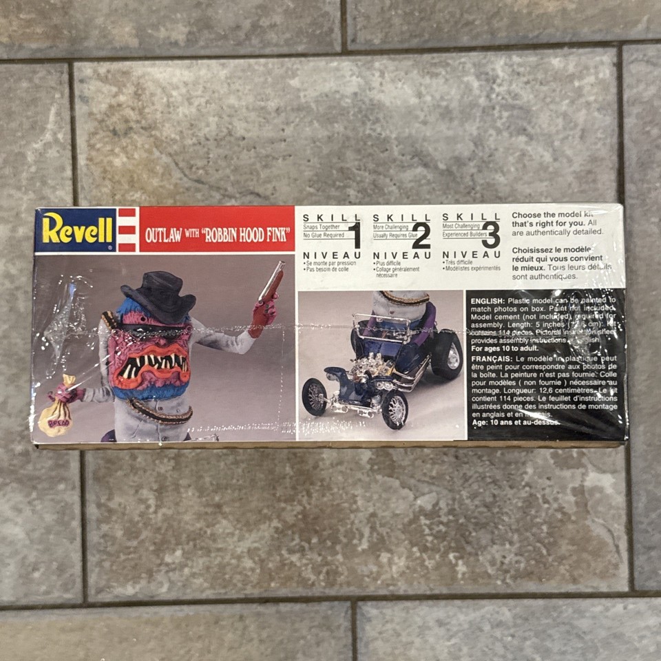 1996 Revell Outlaw Robin Hood Fink Ed Roth Vintage Model Car Kit 7622 ...
