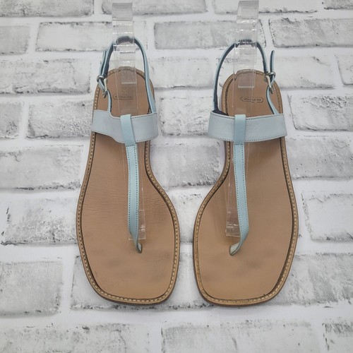 Coach Thong Sandals Light Powder Blue Women's Size 8 | eBay