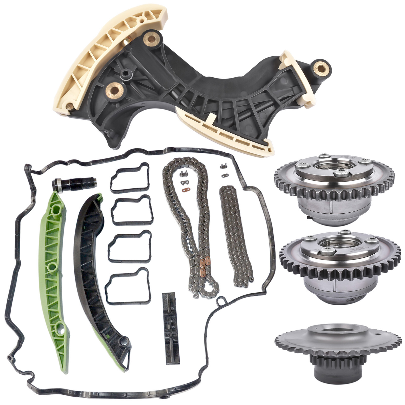 Timing Chain Camshaft Adjuster Kit&Tensioner FOR Benz W212 E250 M271 ...