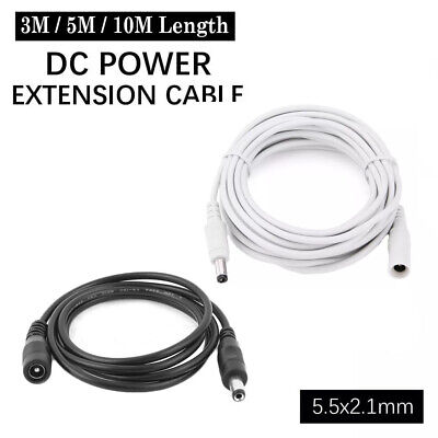 3M/5M/10M DC Power Supply Extension Cable 5V 9V 12V for CCTV Camera/DVR ...
