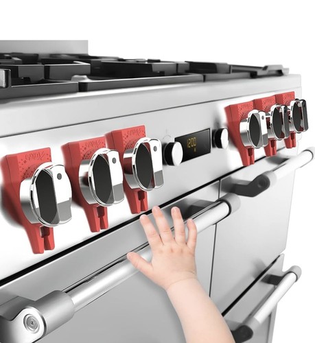 Gas Stove Baby Proof Knobs Locks 6pc Child Proofing Oven Knob Lock W ...