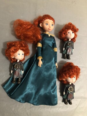 DISNEY BRAVE LOT Merida & Triplet Brothers Harris Hubert Hamish | eBay