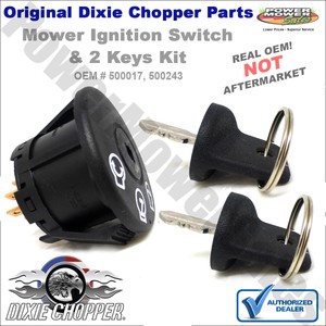 Dixie Chopper Mower Starter Ignition Switch & 2 Keys Kit / 500017 ...