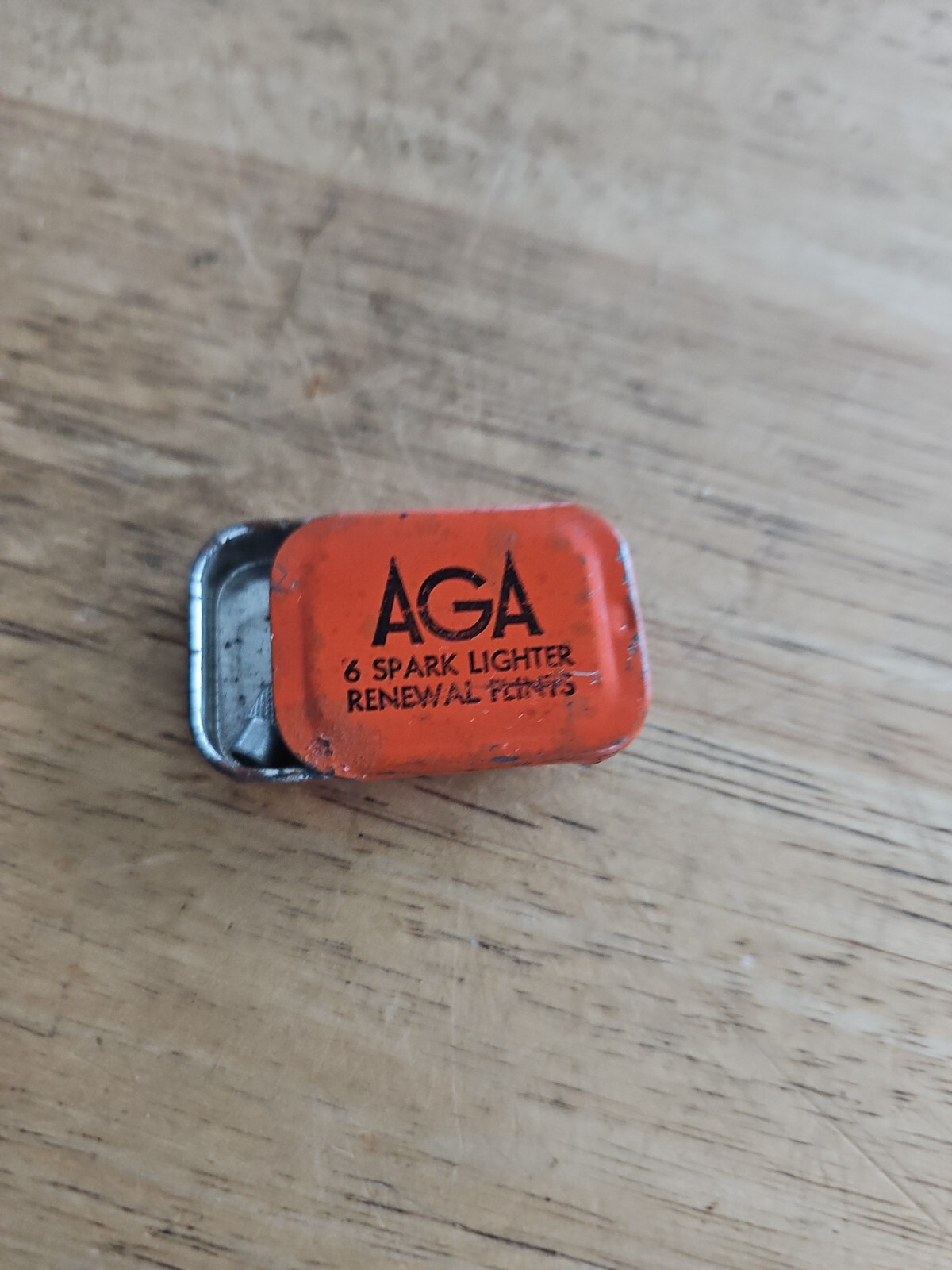 Vintage 4 AGA Flints Gas and Torch Lighter & Renewal Metal Tin | eBay
