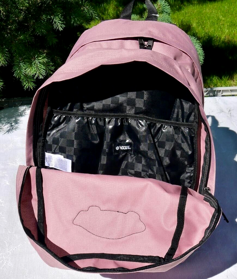 VANS Women's REALM BACKPACK 22L LAPTOP SLEEVE, ORGANIZER POCKET NWT $42 ...